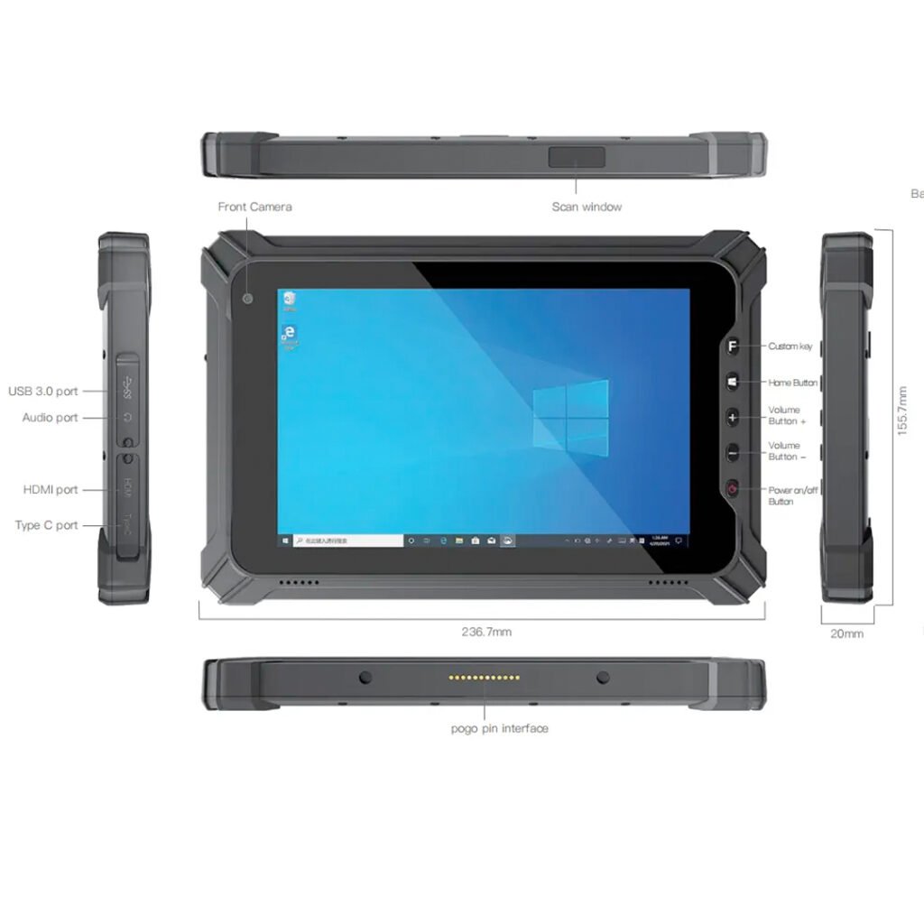 Tablet Triton W8 Uso Rudo Windows 10 Pro RJ45 8in 4LTE 64GB - Triton ...