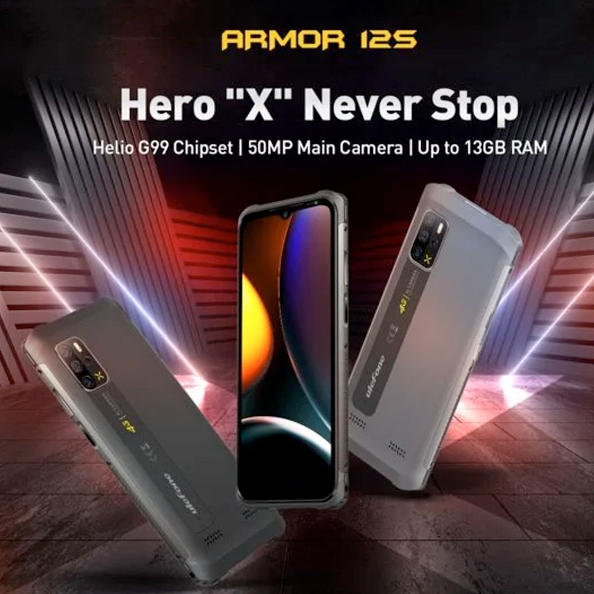 Ulefone Armor 12S Uso rudo resistente a caídas, agua, polvo 128GB ROM ...