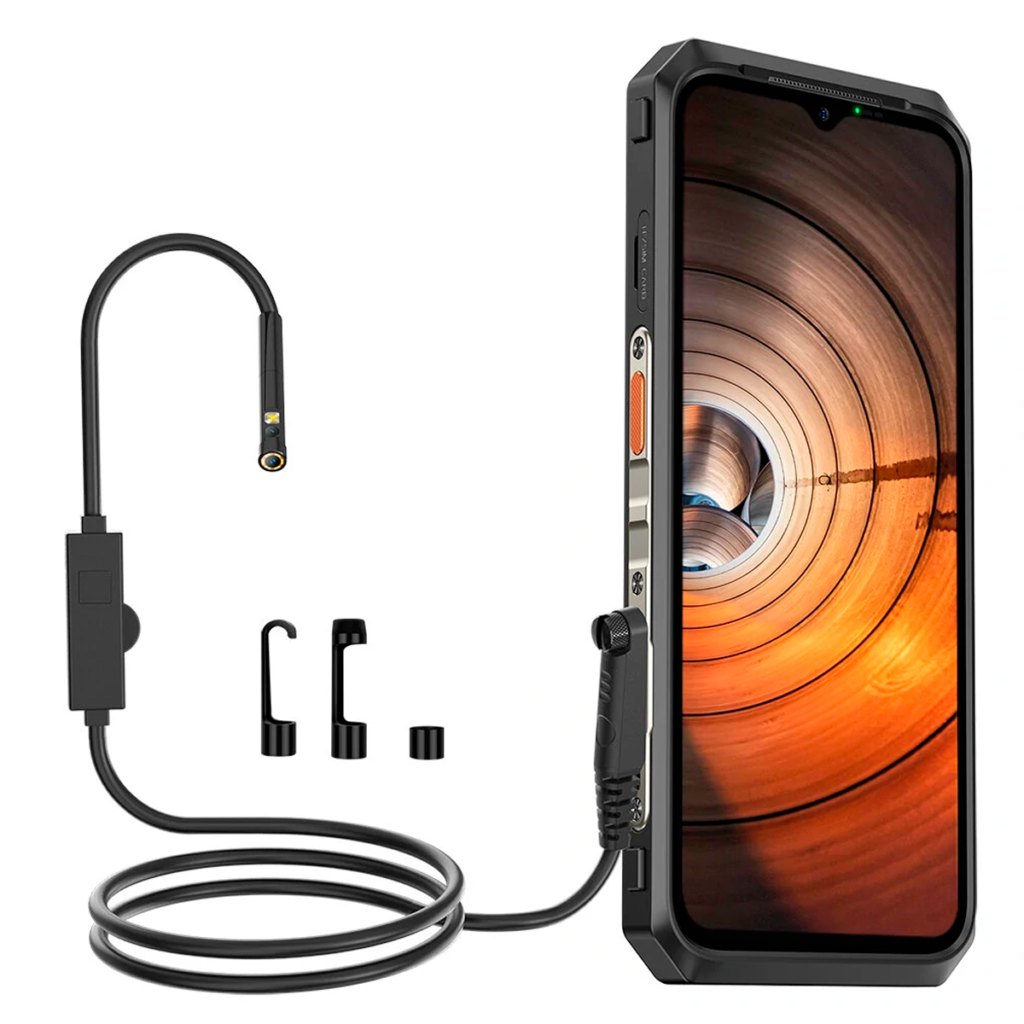 Endoscopio Ulefone Usmart E02 Uso Rudo con doble camara, LED regulables ...