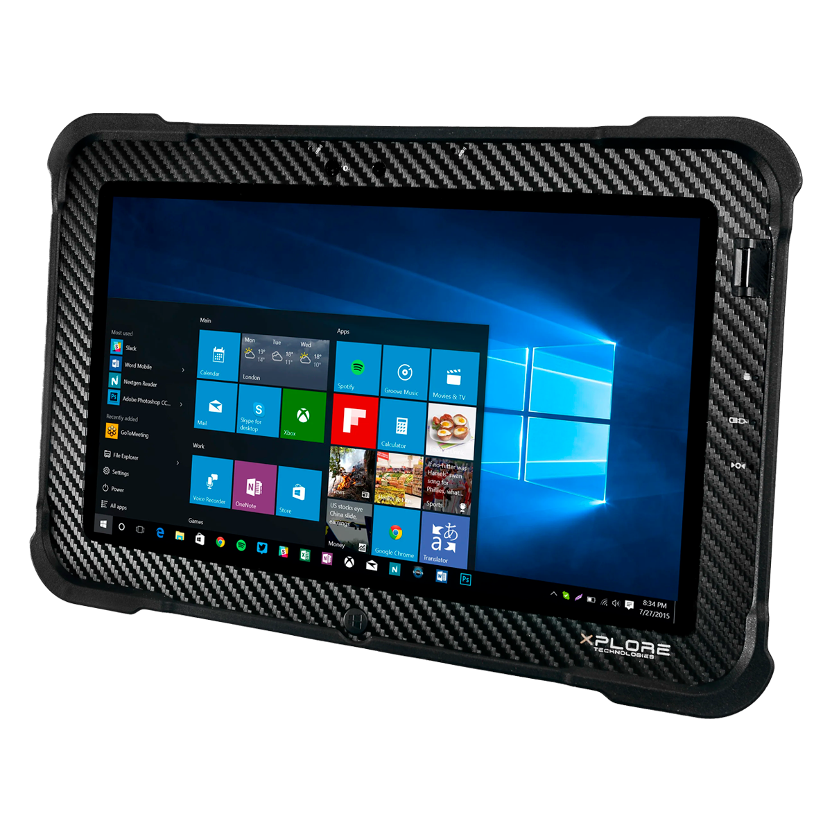 Tablet intrínseca ATEX Clase 1 DIV 2 Zebra XSLATE B10 Uso Rudo Windows ...