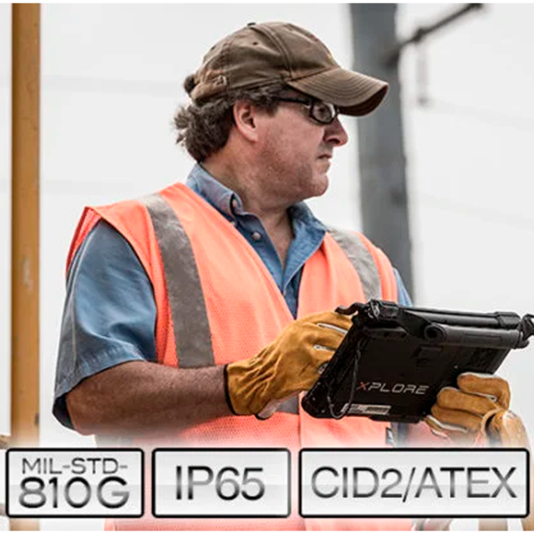 Tablet intrínseca ATEX Clase 1 DIV 2 Zebra XSLATE B10 Uso Rudo Windows ...