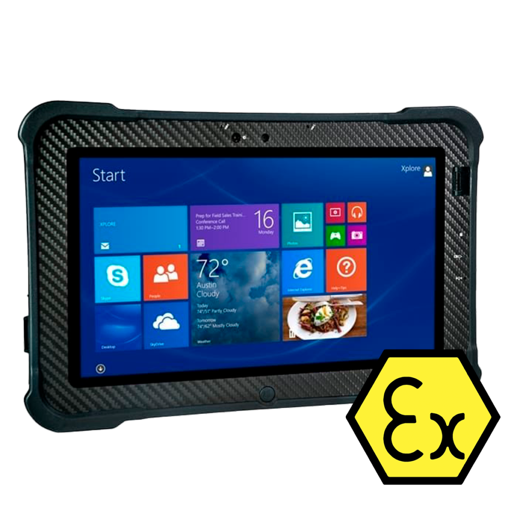 Tablet intrínseca ATEX Clase 1 DIV 2 Zebra XSLATE B10 Uso Rudo Windows ...